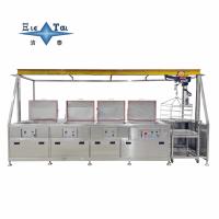 China Semi Automatic Industrial Ultrasonic Parts Washer 28KHz 500kg Capacity with Electric Hoist for Large Metal Workpieces for sale