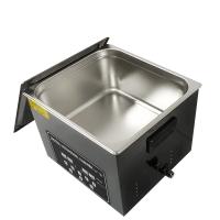China 15L Black Titanium Ultrasonic Industrial Cleaner 360W with Intelligent Frequency Conversion for Bearings and Valves for sale