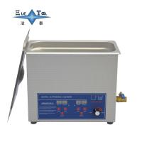 China 6L Digital Power Adjustable Ultrasonic Cleaner 70W-180W Commercial Industrial Cleaning Machine for sale