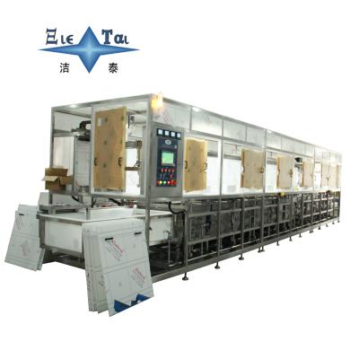 China 100KW Automated Ultrasonic Cleaning System 11 Tanks for Semiconductor Wafers for sale