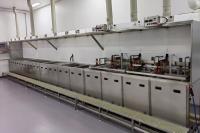 China 40KHz/80KHz Ultrasound Washing Machine Valve Body Electrolytic Cleaning Line with 15,000+ Hours IGBT Power Module for sale