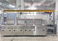 China Semi Automatic Industrial Ultrasonic Parts Washer 28KHz 500kg Capacity with Electric Hoist for Large Metal Workpieces for sale