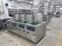 China 40kHz 30kW Electrolytic Ultrasonic Cleaning Machine Industrial Metal Parts Washer with Drying for sale
