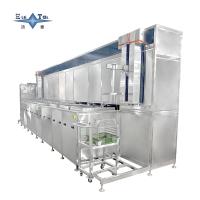 China 100KW Automatic Ultrasonic Cleaning Machine 40KHZ Dual-Frequency System for 5-500mm CNC Hardware Parts for sale