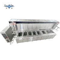 China 100KW Automatic Ultrasonic Cleaning Machine 40KHZ Dual-Frequency System for 5-500mm CNC Hardware Parts for sale