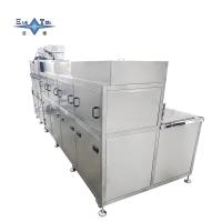 China Seven-Tank 60KW Ultrasonic Cleaner for Optical Lenses with 80kHz Frequency and 0.1μm Particle Removal for sale