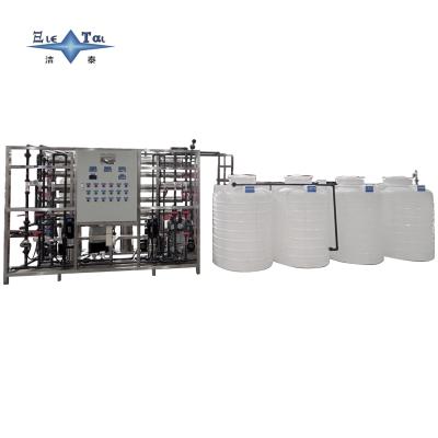China 1 Ton Two-Stage Reverse Osmosis EDI Ultrapure Water System 15KW with 18.2MΩ·cm Resistivity for Industrial Cleaning for sale
