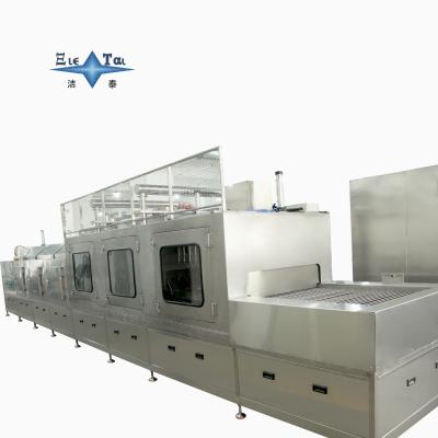China Medical Device Through-Type Cleaning & Drying System with 0.5-3m/min Mesh Conveyor and 50-80℃ Hot Air Drying for sale