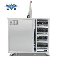 China Industrial 4 Tank Precision Ultrasonic Cleaner with Dual Spray Rinsing 28-130kHz for sale