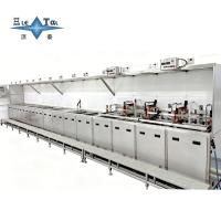 China 251KW Manual Electrolytic Cleaning Line with Dual-Frequency Ultrasonic Cleaning Customized for Valve Body & Semiconductor Components for sale