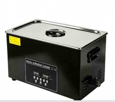 China 30L Black Titanium Digital Ultrasonic Cleaning Machine, Multifunctional Industrial Commercial Cleaner with Optional Circulating Filtration System for sale