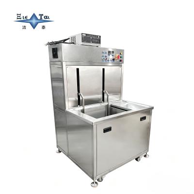 China Jietai Heavy‑Duty Single‑Tank Auto‑Lift Ultrasonic Cleaning Machine for Auto Components Oil & Grease Removal for sale