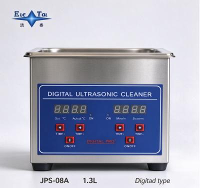 China **1.3L Quiet Digital Ultrasonic Cleaner, 60W Commercial Ultrasonic Washer with Adjustable Timer** for sale