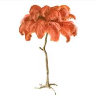China Remote Control 220V Led Ostrich Feather Table Lamp for sale