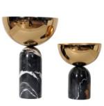 China Marble Stand Gold Plated 200X280mm Deco Flower Bowls for sale