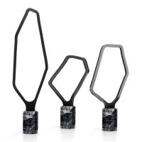 China Marble Abstract Metal tabletop Sculpture Decorative Art Craft for sale