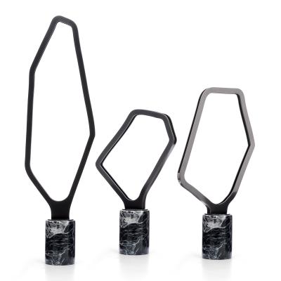 China Marble Abstract Metal tabletop Sculpture Decorative Art Craft for sale