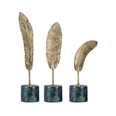 China Modern Tabletop Leaf Shape Decorative Arts And Crafts for sale