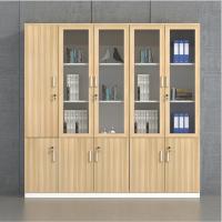China E1 Panel MDF Glass Wooden File Cabinets Office Furniture Anti Scrape for sale