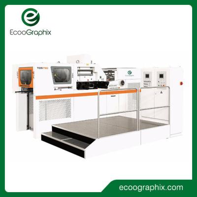 China Platen Type Foil Stamping Die Cutting Machine With Steel Blade for sale