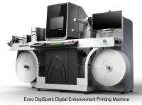 China Digital Web Label Varnish Braille Printing Machine 330mm DigiSpark for sale