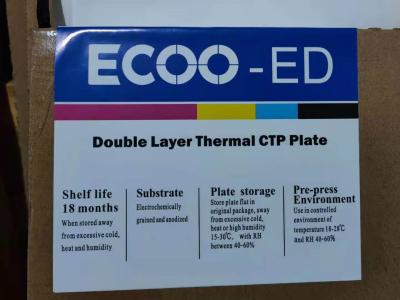 China Long Runs Double Layer Thermal CTP Plate Chemical Resistant For Offset Printing for sale