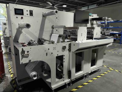 China Full Servo Motor High Automatic And Digital Label Cutting Machine 40 - 350mm Width for sale