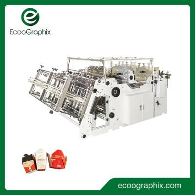 China High Speed Take Away Food Paper Box Carton Erecting Machine Three Lanes for sale