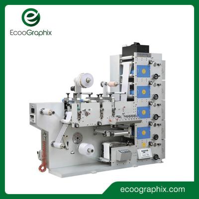 China 310mm Printing Width Roll To Roll Flexo Printing Machine With Rotary Die Cutting for sale
