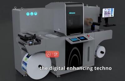 China Ecoospark UV Piezo Inkjet Label Roll Embellishment Machine Perfect Solution for Enhanced Effects for sale