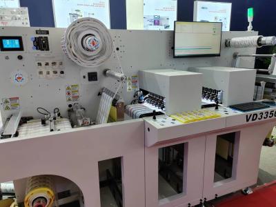 China Digital Roll To Sheet Laser Die Cutter with Max 27m/min Cutting Speed and Max 330mm Label Width for sale