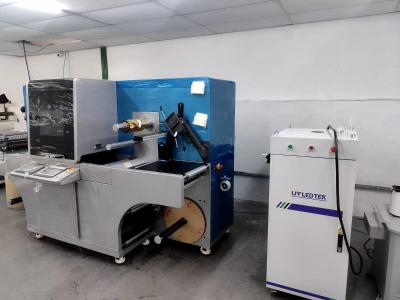 China Digital Label Roll-to-Roll Finish Machine with 60 bags/min Speed and 120-450mm Bag Width for Digital Foil Stamping for sale