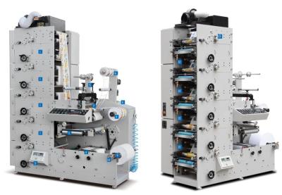 China 6Colors  60m/Min Flexo UV Label Adhesive Printing Machine for sale