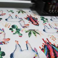 China Dye Sublimation Textile Digital Flatbed Inkjet Printer 1.85m for sale