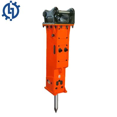 China Silent Box Type Hammer Breaker aren't we EB68 EB75 EB100 EB125 Excavator Hydraulic Rock Breaker With Chisel for sale
