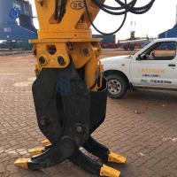 China 360 degree hydraulic rotary grapple excavator small mini wood grabber excavator wood grabber for sale