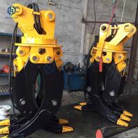 China 360 degree hydraulic rotary grapple excavator small mini wood grabber excavator wood grabber for sale