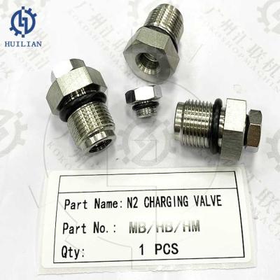 China Krupp N2 Charging Valve Hydraulic Breaker Nitrogen Gas Charger Valve for sale