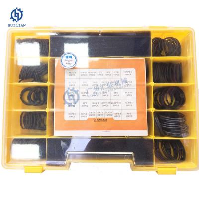 China CATEEEEEEE Original Excavator O-ring kit box 4C4782 in black & 4C8253 in yellow O Ring Seal Kit Box for sale