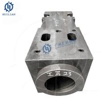 China Komac Hydraulic Breaker Spare Parts Rock Hammer Cylinder TOR23 Front Head for sale