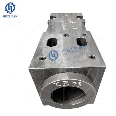China Komac Hydraulic Breaker Spare Parts Rock Hammer Cylinder TOR23 Front Head for sale