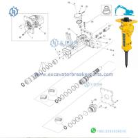 China SB202 SB302 Hydraulic Breaker Spare Parts Front Head Chisel Bushing For Epiro Hydraulic Hammer Parts for sale