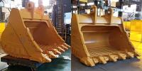 China Construction Machinery Digging 1.5M Rock Bucket DX300 Excavator Bucket For DOOSAN Excavator Spare Parts for sale