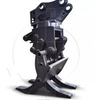 China Hydraulic Rotating Grapple Wooden 16-28 Tons Excavator Attachments Log Grapple for sale