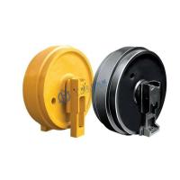 China Pc120 E320d Ec360 D155 Sk40 Sk210 Pc200-5 Wheel Dozer Front Adjuster Idler Excavator Rubber Track Idler for sale
