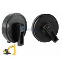 China Pc120 E320d Ec360 D155 Sk40 Sk210 Pc200-5 Wheel Dozer Front Adjuster Idler Excavator Rubber Track Idler for sale
