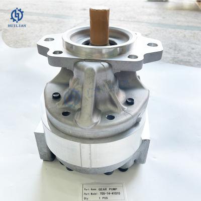 China Hydraulic Single Pilot Gear Pump Assy 705-14-41010 For Komatsu D155AX-5 Crawler Dozer WA470-1 WA450-1 Wheel Loader for sale
