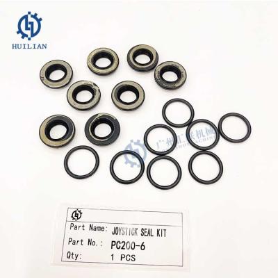 China Excavator Pilot Valve Seal Kit PC200-6 PC200-7 PC200-8 Joystick Seal Kit Oil Seal for sale