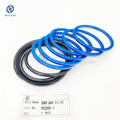 China PC200-8 PC200LC-8 Center Joint Seal Kit For Komatsu Excavator Service Repair Gasket Kit for sale