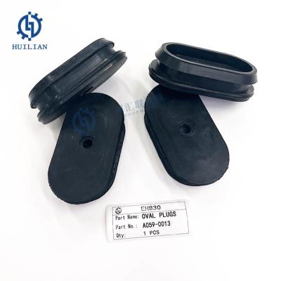 China Everdigm EHB30 Hydraulic Breaker Parts Rubber Plugs A059-0013 Oval Plugs Hammer Cylinder Parts for sale